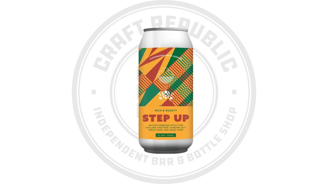 Cloudwater x Rock Leopard \ Step Up English Stout (5%) | Craft Republic ...